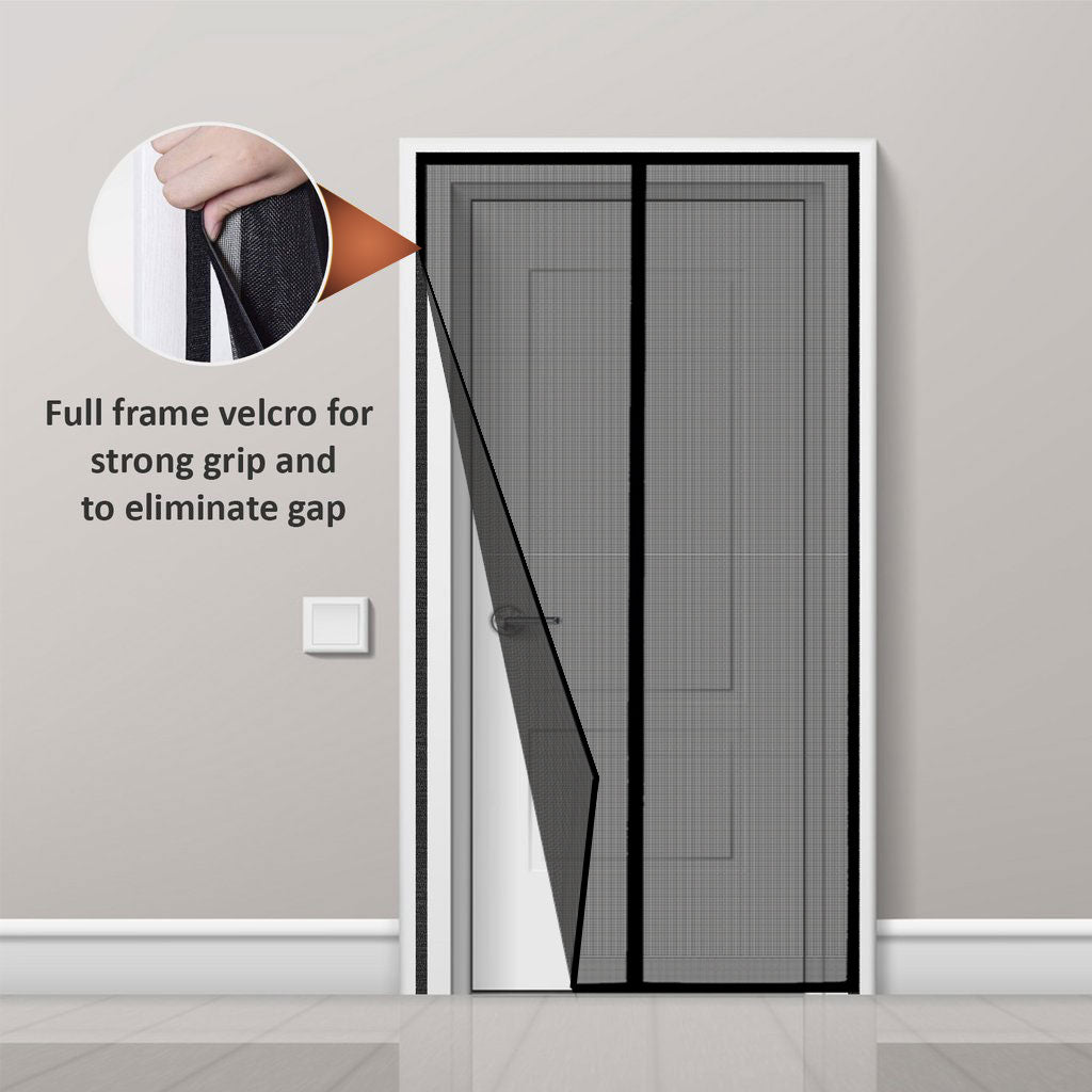 Polyester Door Mosquito Net - Black – TurtleGrip